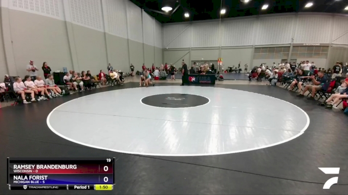 110 lbs Round 5 (6 Team) - Ramsey Brandenburg, Wisconsin vs Nala Forist ...
