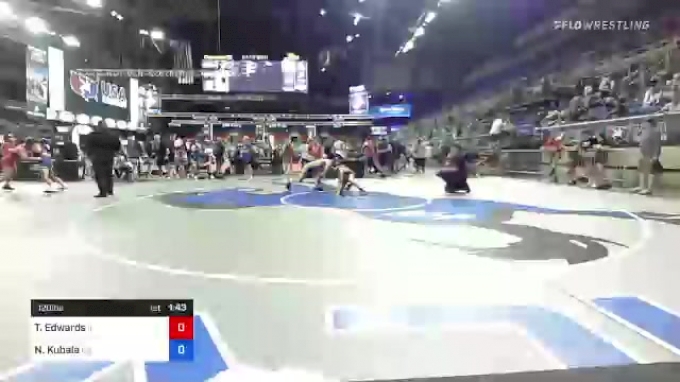 120 lbs Consi Of 8 #1 - Ty Edwards, Illinois vs Noah Kubala, Colorado