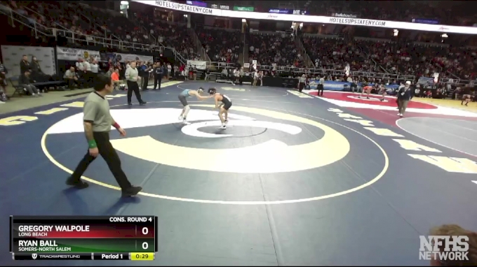 I-116 lbs Cons. Round 4 - Gregory Walpole, Long Beach vs Ryan Ball ...