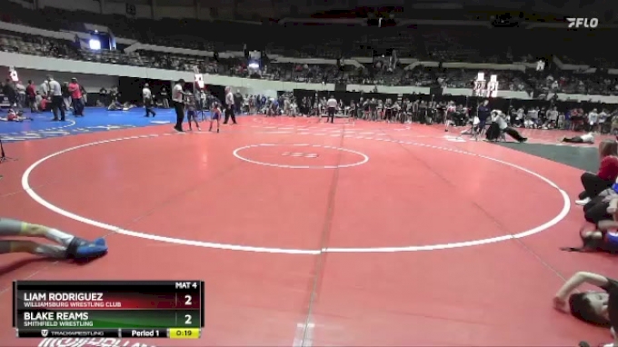56 lbs Quarterfinal - Liam Rodriguez, Williamsburg Wrestling Club vs ...