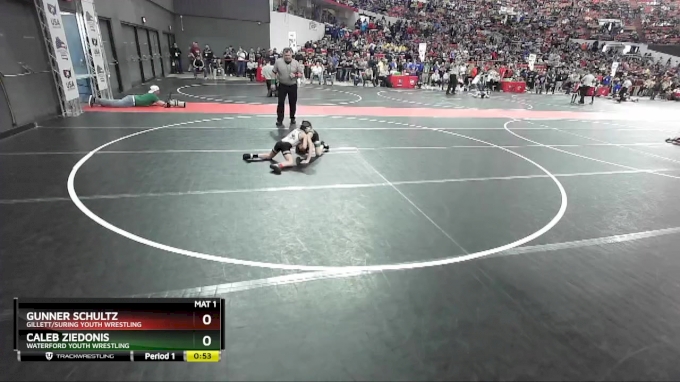 54 lbs Champ. Round 2 - Gunner Schultz, Gillett/Suring Youth Wrestling ...