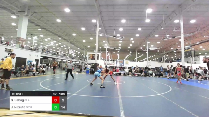 128 lbs Rr Rnd 1 - Shai Sabag, PA Alliance Red vs Joey Rizzuto, Scorpions