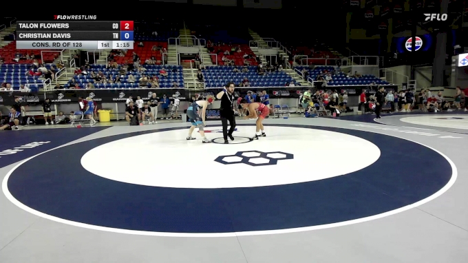 144 lbs Cons. Rd Of 128 - Talon Flowers, CO vs Christian Davis, TN