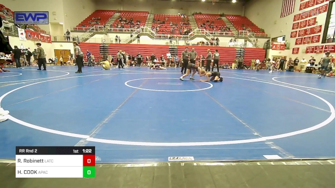 98 lbs Rr Rnd 2 - Rhylee Robinett, Little Axe Takedown Club vs HAYLEE ...