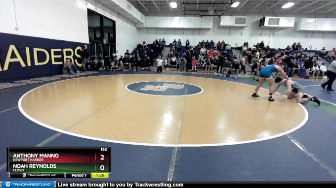 152 lbs Champ. Round 3 - Anthony Manno, Newport Harbor vs Noah Reynolds ...