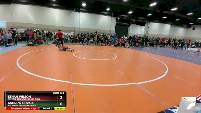 56-57 lbs Round 3 - Andrew Duvall, Rockwall Training Center vs Ethan ...