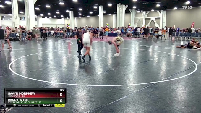 150 lbs Round 2 (6 Team) - Gavyn Morphew, Iowa Hawks vs Randy Wyse ...