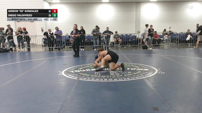144 lbs Consi Of 32 #2 - Gideon "3G" Gonzalez, NJ vs Diego Valdiviezo, CA