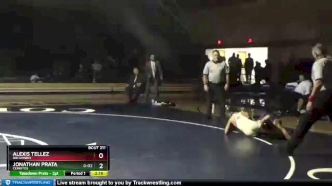 125 lbs 1st Place Match - Alexis Tellez, Rio Hondo vs Jonathan Prata ...