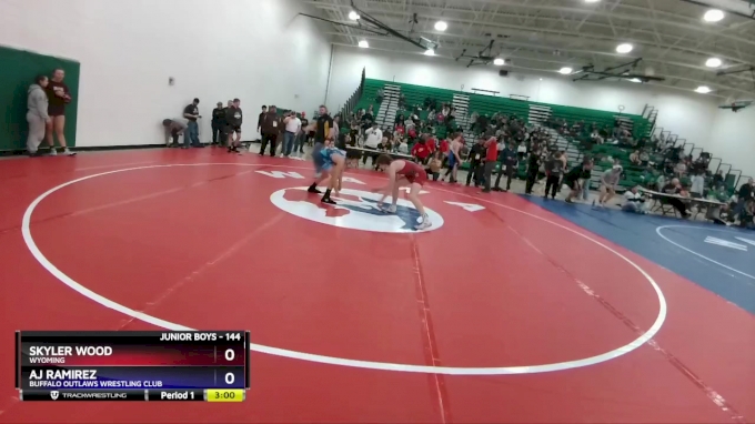 144 lbs Semifinal - Skyler Wood, Wyoming vs Aj Ramirez, Buffalo Outlaws ...