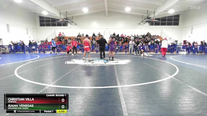 190 lbs Champ. Round 1 - Isaiah Venegas, Washington Union vs Christian ...