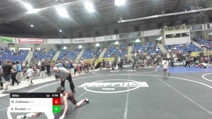 69 lbs Quarterfinal - Wyatt Callaway, 2tg vs Asher Ruybal, Steel City ...