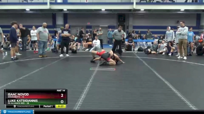 110 lbs Round 3 (8 Team) - Luke Katsigiannis, PA Alliance Red vs Isaac ...