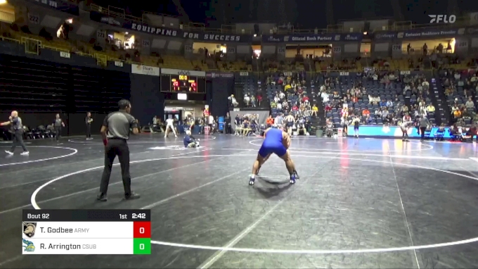 197 lbs Round Of 32 - Thomas Godbee, Army vs Ryan Arrington, CSU ...