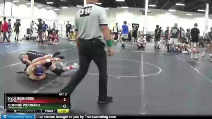 126 lbs Round 2 (8 Team) - Kyle Beenders, Suzy WC vs Dominik Woodard ...