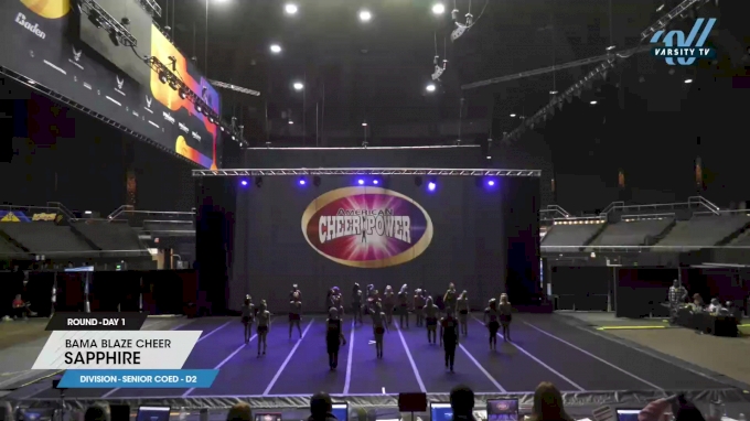 Bama Blaze Cheer - Sapphire [2025 L4 Senior Coed - D2 Day 1] 2025 Cheer ...