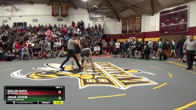 138 lbs Quarterfinal - Kollin Rath, Bethlehem Catholic vs Omar Ayoub ...