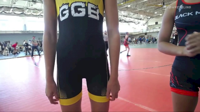 95 lbs Round 3 (6 Team) - Camryn Gresham, Black Mambas vs Eleanor ...