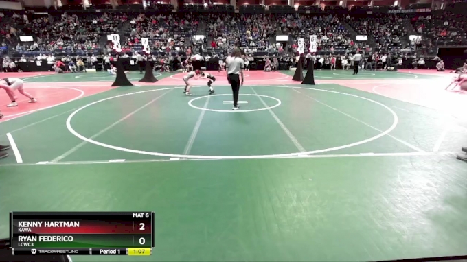 65 lbs Champ. Round 1 - Kenny Hartman, KAWA vs Ryan Federico, LCWC3