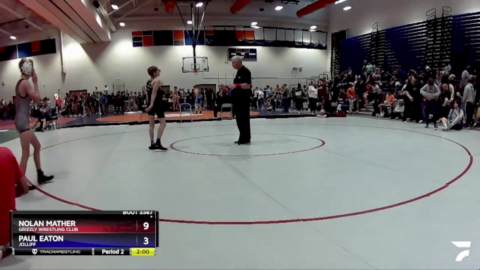 100 lbs 3rd Place Match - Paul Eaton, Jolliff vs Nolan Mather, Grizzly ...