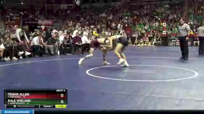 120 lbs Quarterfinal - Kale Wieland, 2-Independence vs Travis Allen, 7 ...