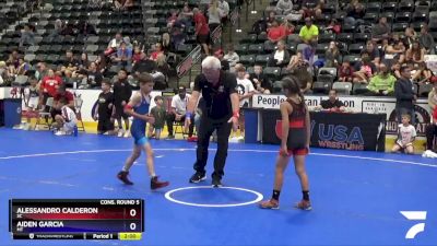63 lbs Cons. Round 5 - Alessandro Calderon, SC vs Aiden Garcia, MT