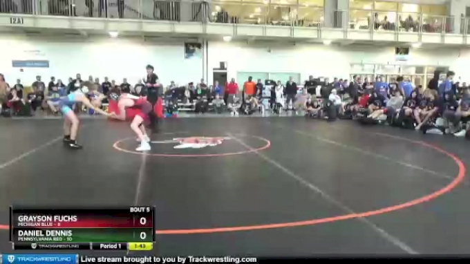 102 lbs Round 2 (8 Team) - Grayson Fuchs, Michigan Blue vs Daniel ...