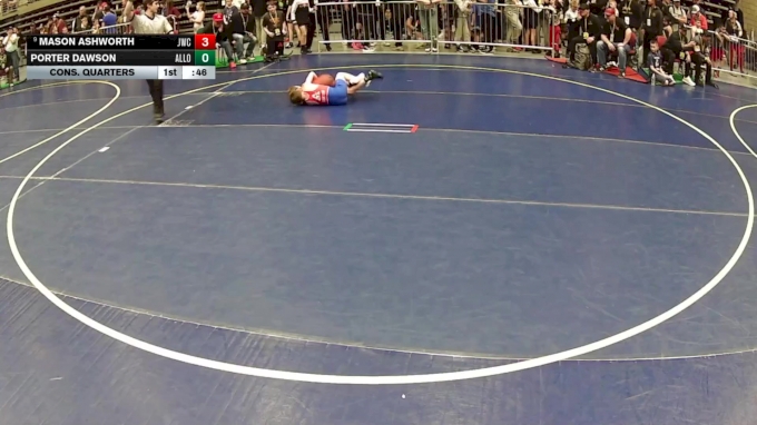 70 lbs Cons. Quarters - Porter Dawson, Altamont Longhorns vs Mason ...