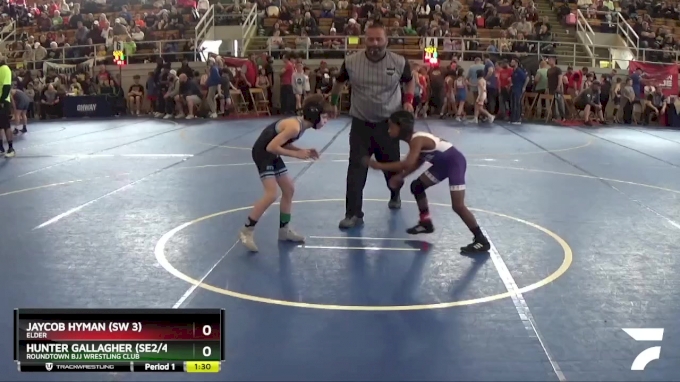 55 lbs Champ. Round 2 - Hunter Gallagher (se2/4), Roundtown BJJ ...