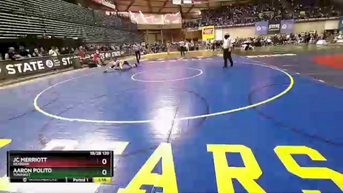 1 lbs Semifinal - Aaron Polito, Tonasket vs JC Merriott, Reardan
