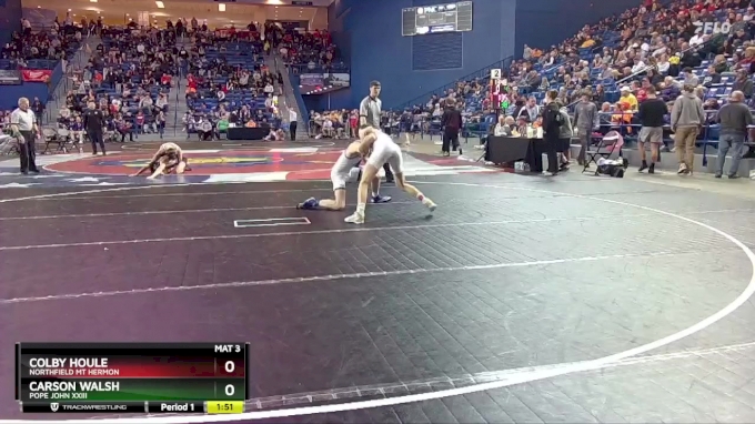 132 lbs Champ. Round 3 - Colby Houle, Northfield Mt Hermon vs Carson ...