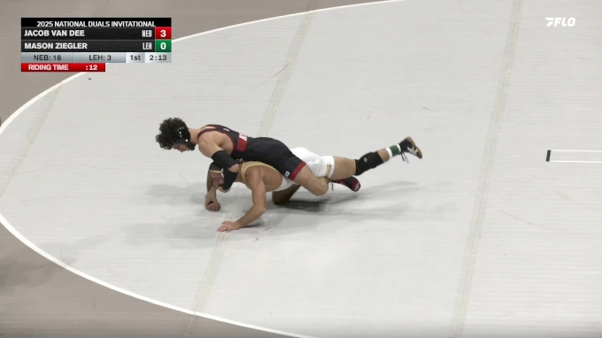 133 lbs Round 1 (16 Team) - Mason Ziegler, Lehigh vs Jacob Van Dee ...