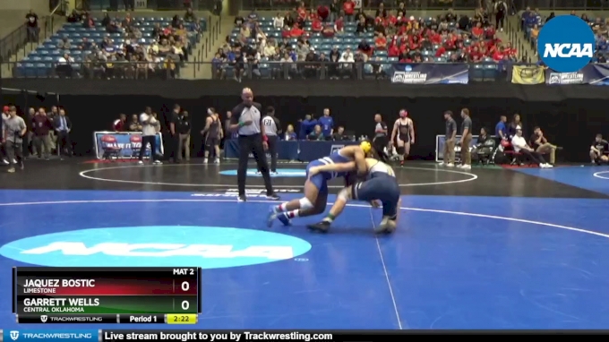 184 lbs Cons. Round 2 - Jaquez Bostic, Limestone vs Garrett Wells ...