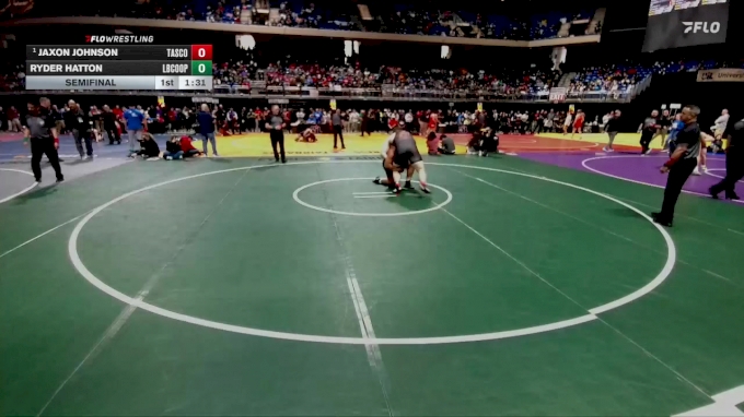 5A 285 lbs Semifinal - Jaxon Johnson, Amarillo Tascosa vs Ryder Hatton ...