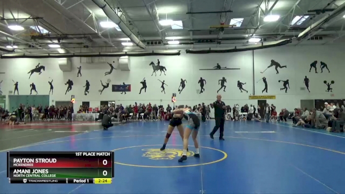 123 lbs 1st Place Match - Payton Stroud, McKendree vs Amani Jones ...
