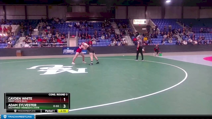 184 lbs Cons. Round 3 - Cayden White, Minot State (N.D.) vs Adam ...