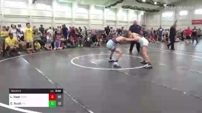 110 lbs Round 3 - Logan Haer, Donahue W.A. vs Cooper Scott, Tristate Elite