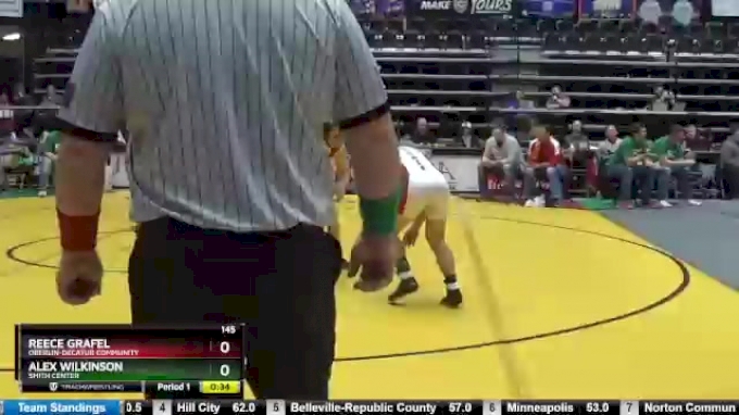 145 lbs Cons. Semi - Alex Wilkinson, Smith Center vs Reece Grafel ...