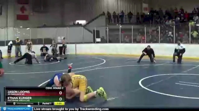 105 lbs Cons. Round 2 - Jason Loomis, Jr Marauder WC vs Ethan Klinger ...
