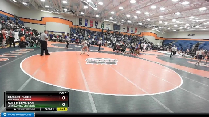 165 lbs Champ. Round 2 - Robert Flege, Wisconsin - Lacrosse vs Wills ...