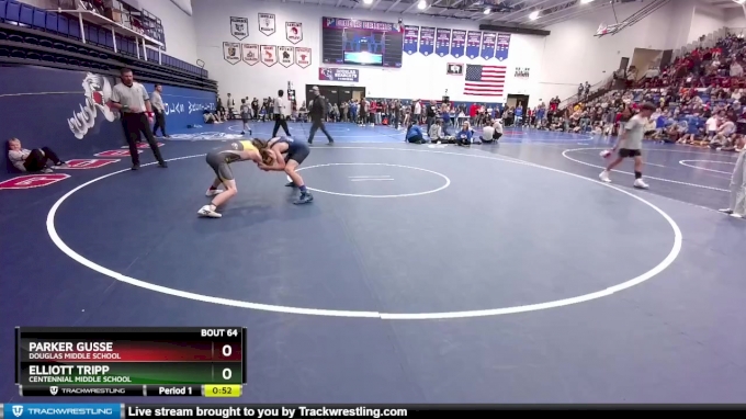 120 lbs Champ. Round 1 - Elliott Tripp, Centennial Middle School vs ...