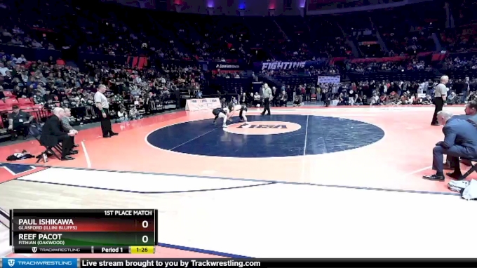 1A 145 lbs 1st Place Match - Paul Ishikawa, Glasford (Illini Bluffs) vs ...