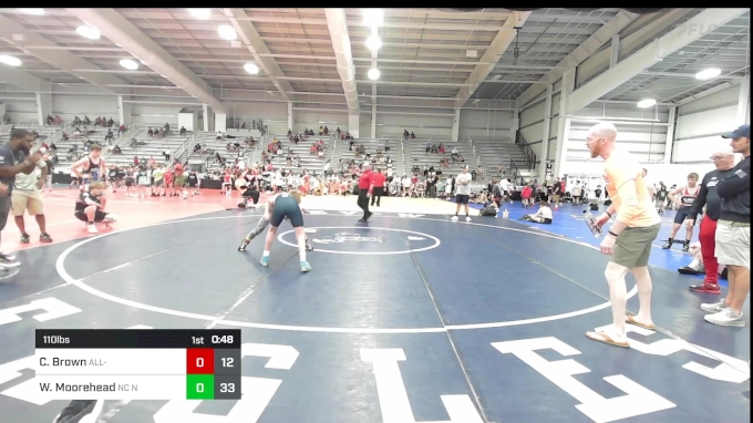 110 lbs Rr Rnd 1 - Cael Brown, All-American Wrestling Club vs William ...