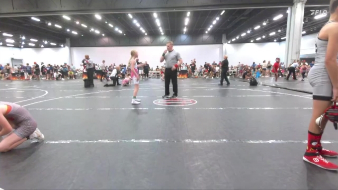 80 lbs Semifinal - Ella Robbins, Bison Takedown Club vs Bristol Pope, RIKA