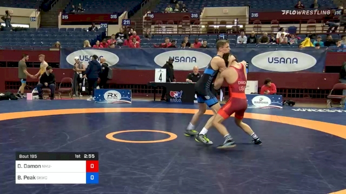 67 kg Consolation - Dominic Damon, NMU-OTS vs Benjamin Peak, Sunkist ...