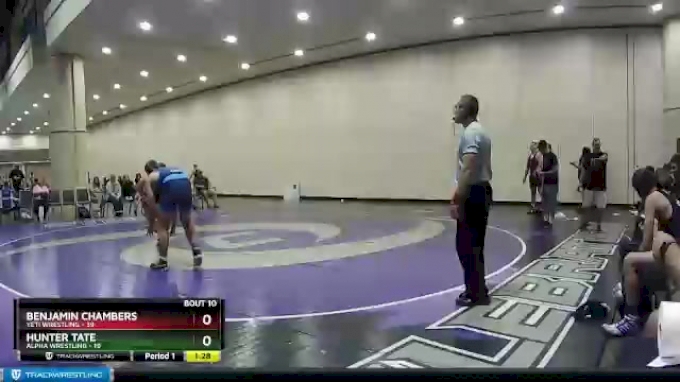 195 lbs Round 2 (10 Team) - Benjamin Chambers, Yeti Wrestling vs Hunter ...
