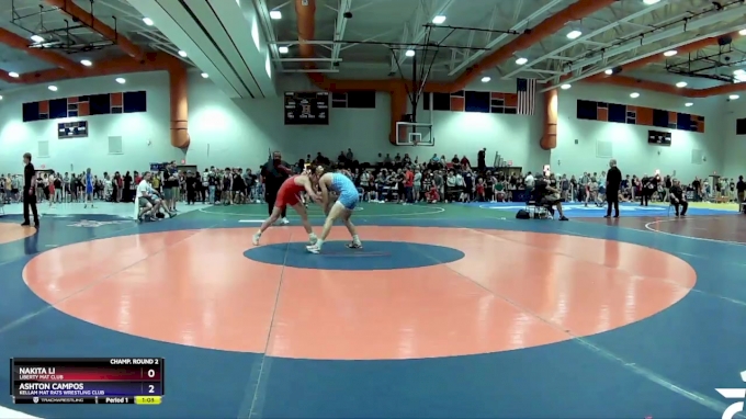 126 lbs Champ. Round 2 - Nakita Li, Liberty Mat Club vs Ashton Campos ...