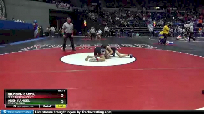 110 lbs Champ. Round 2 - Aden Rangel, Storm Youth WC vs Grayson Garcia ...