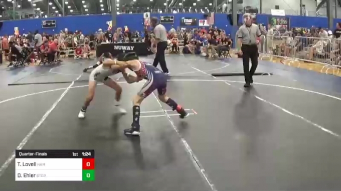 73 lbs Quarterfinal - Tj Lovell, Hammerin Hawks vs Devin Ehler, Storm