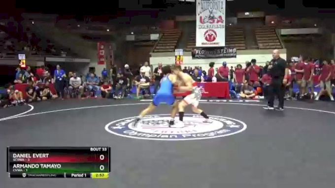 132 lbs Placement Matches (16 Team) - Daniel Evert, SCVWA vs Armando ...